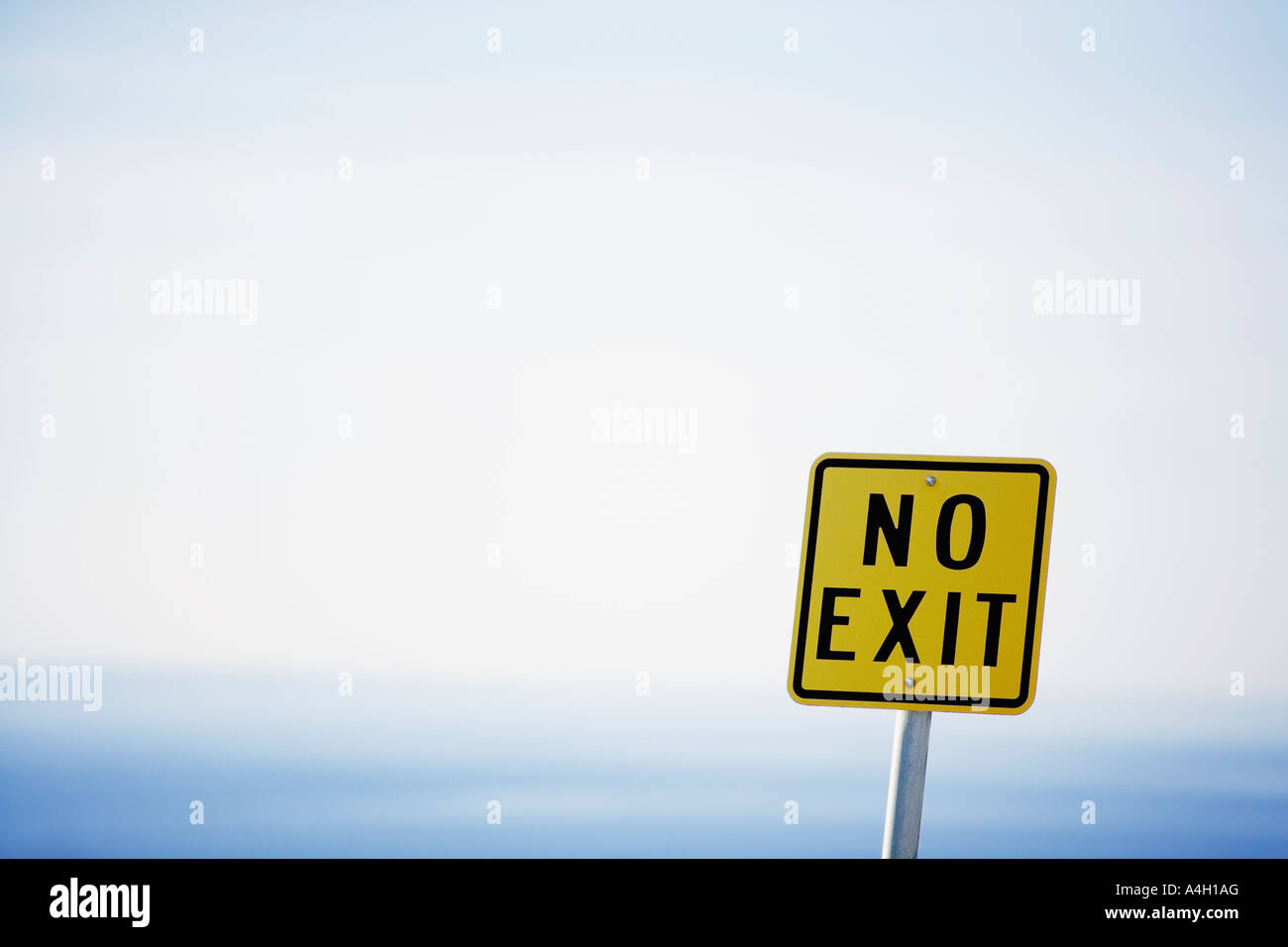 No exit sign Stock Photo - Alamy