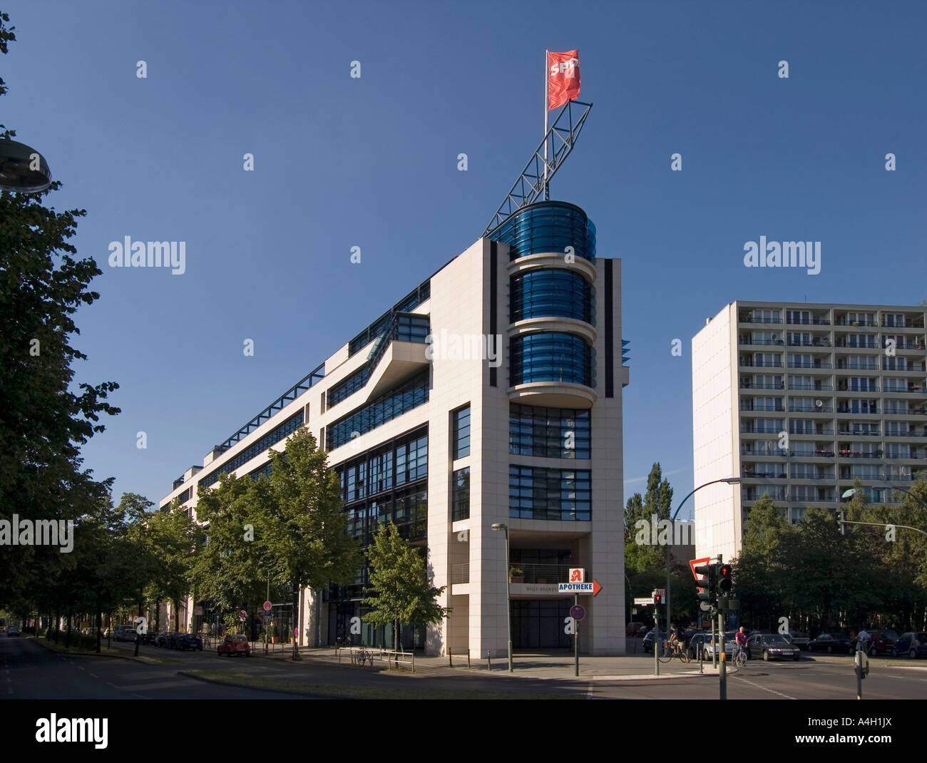 Willy Brandt Building, headquarters of the Social Democratic Party of ...