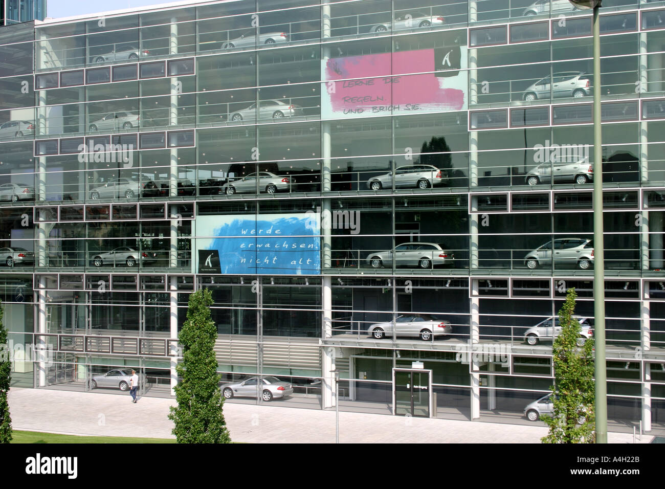 Daimler Chrysler House Showroom with Philosophical signs Munich ...