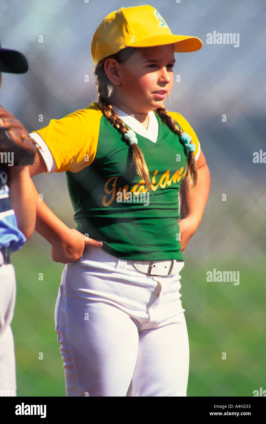 Girls Little League Baseball SPORTS Stock Photo - Alamy