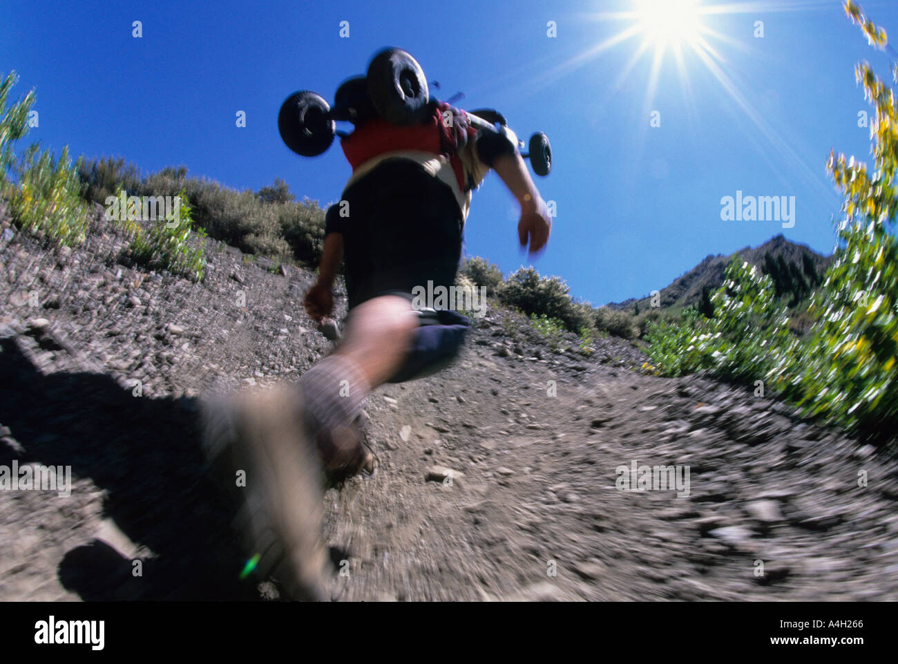 Mountain boarding SPORTS Stock Photo - Alamy