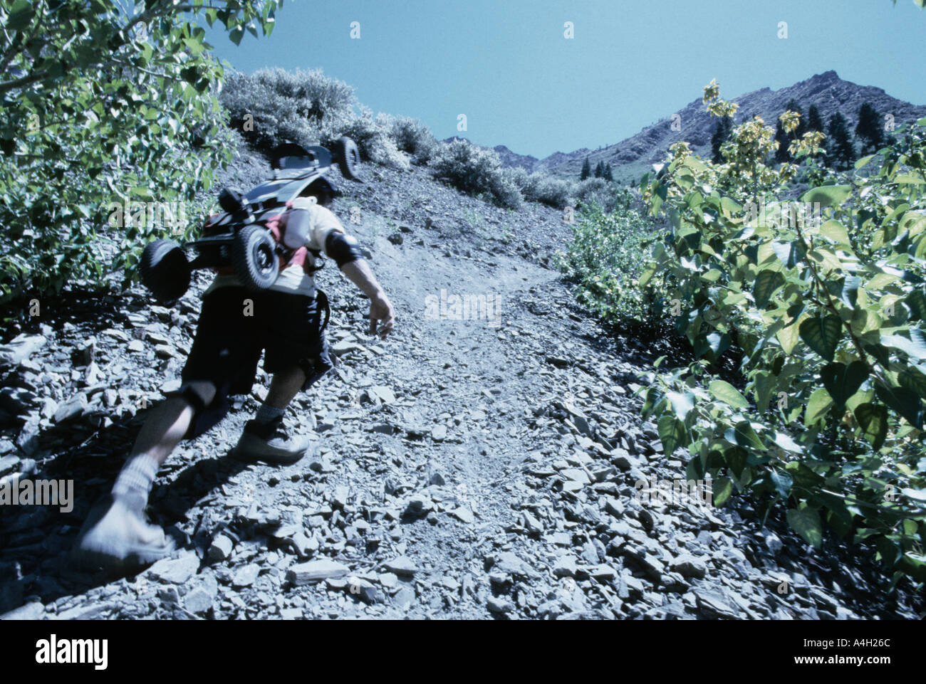 Mountain boarding SPORTS Stock Photo - Alamy