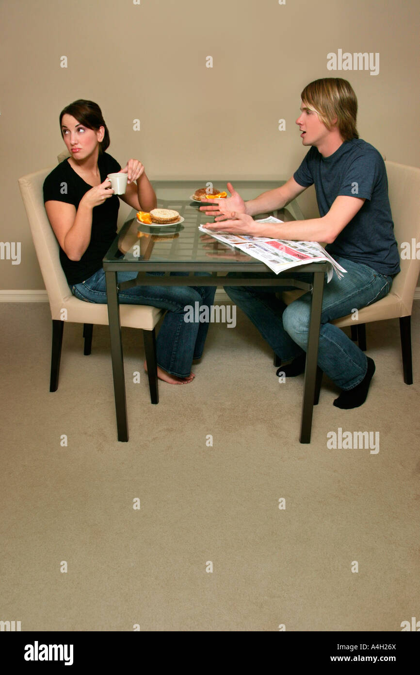 Couple having a fight Stock Photo - Alamy