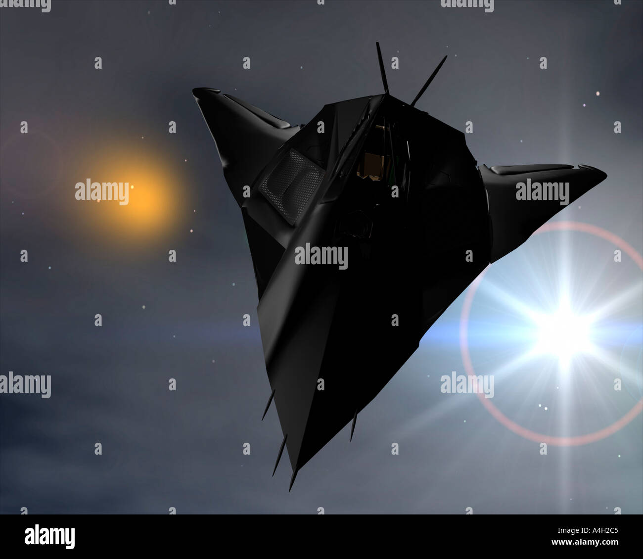 F117 Stealth fighter Stock Photo - Alamy