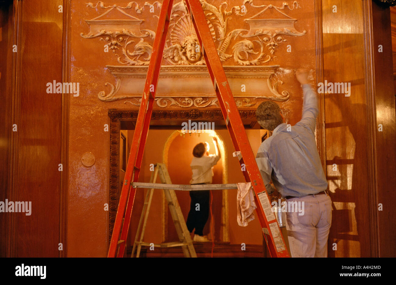 Painting restoration plaster hi-res stock photography and images - Alamy