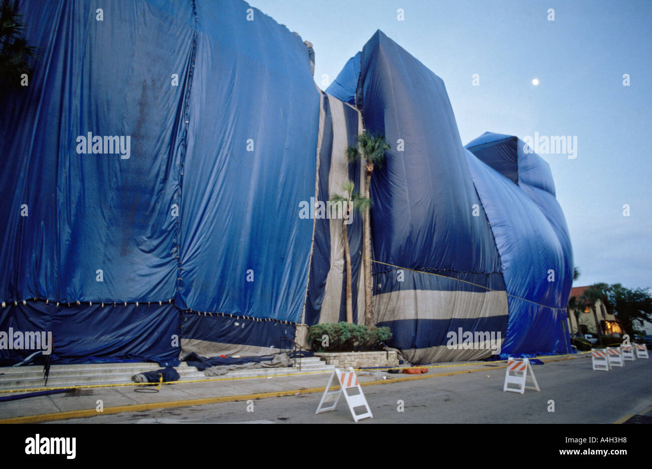 Large historic building tented to exterminate termites in St Augustine ...
