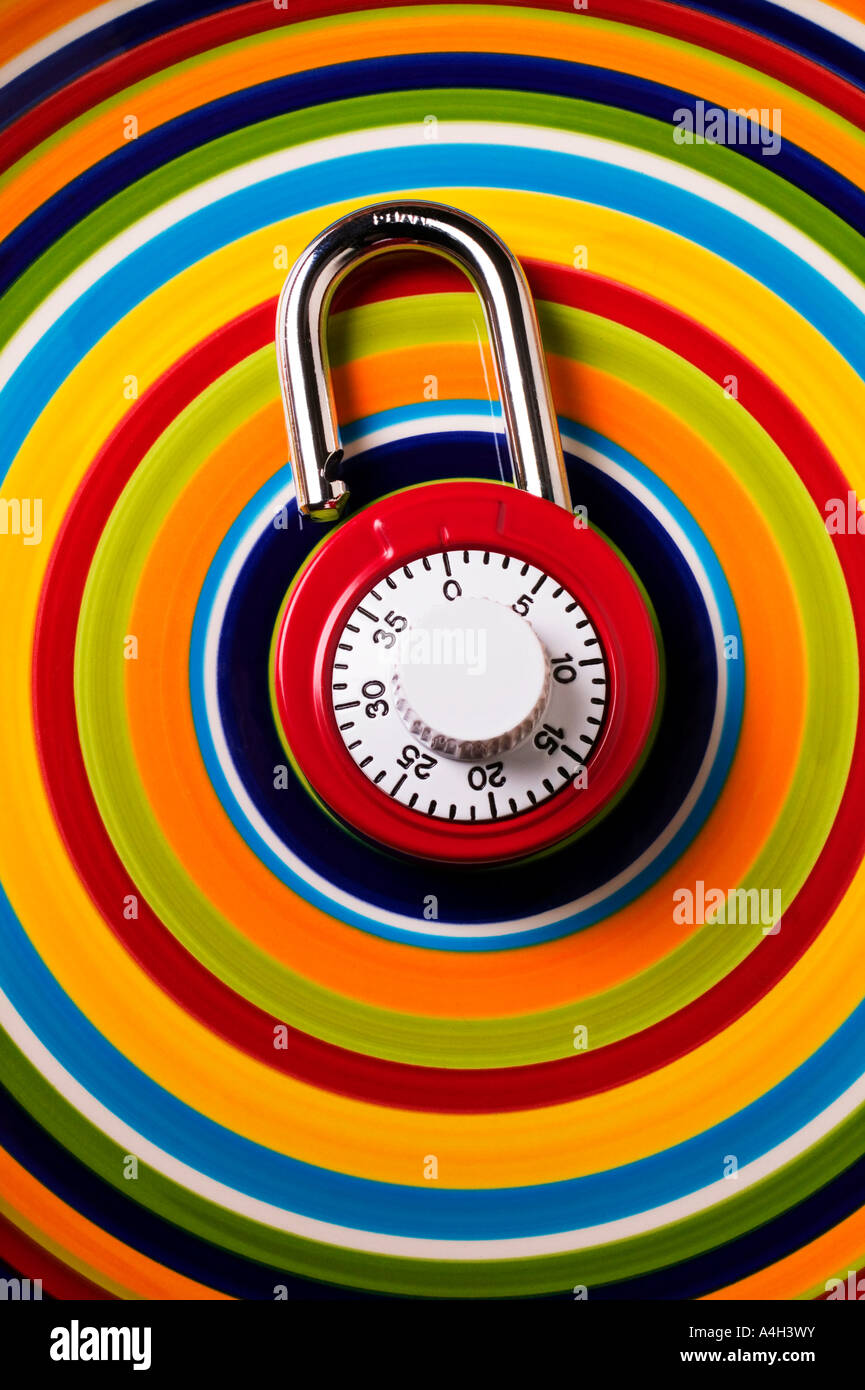 Lock guard plate round circle combination hi-res stock photography and ...