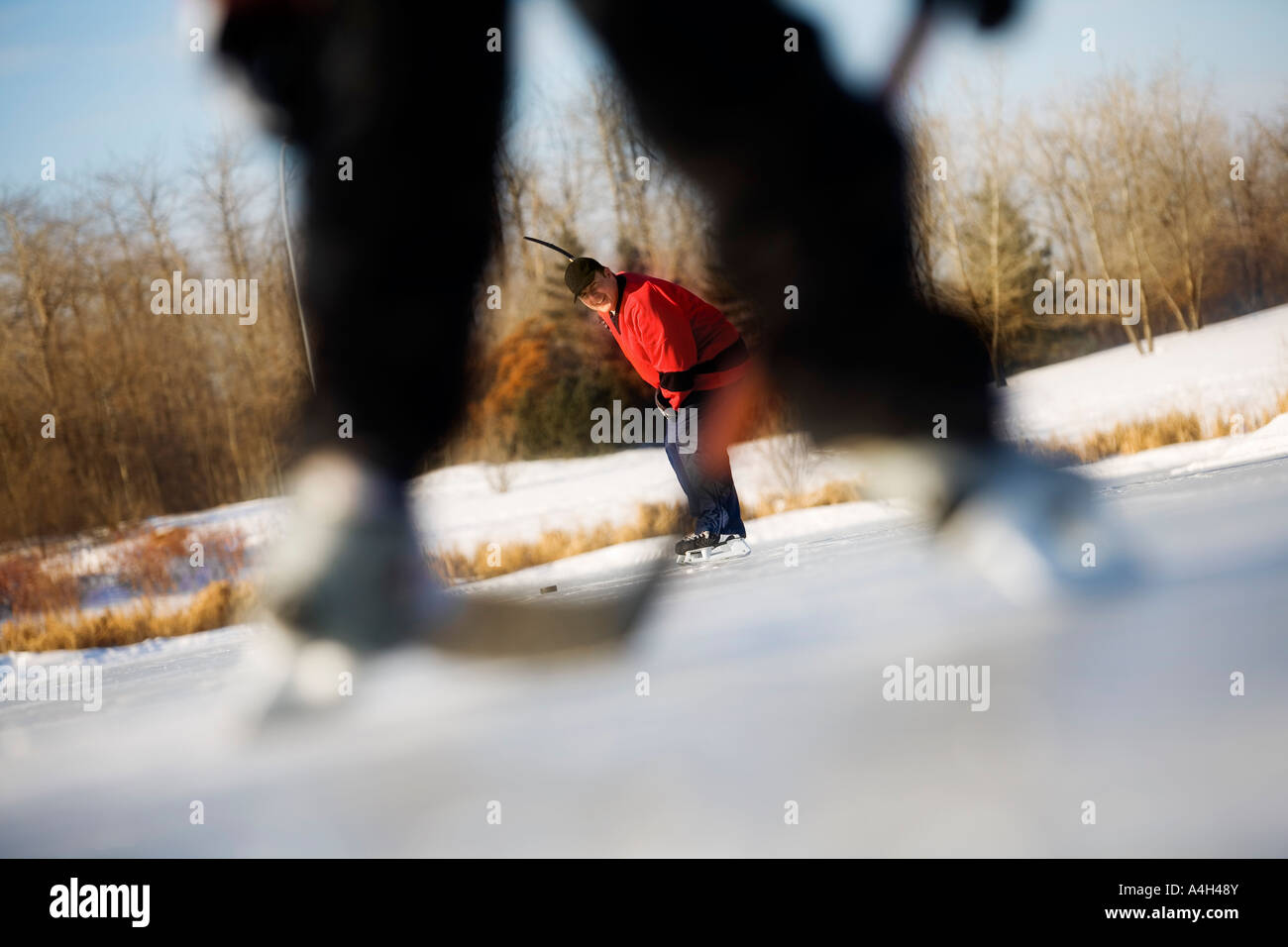 Slap shot hockey hi-res stock photography and images - Alamy
