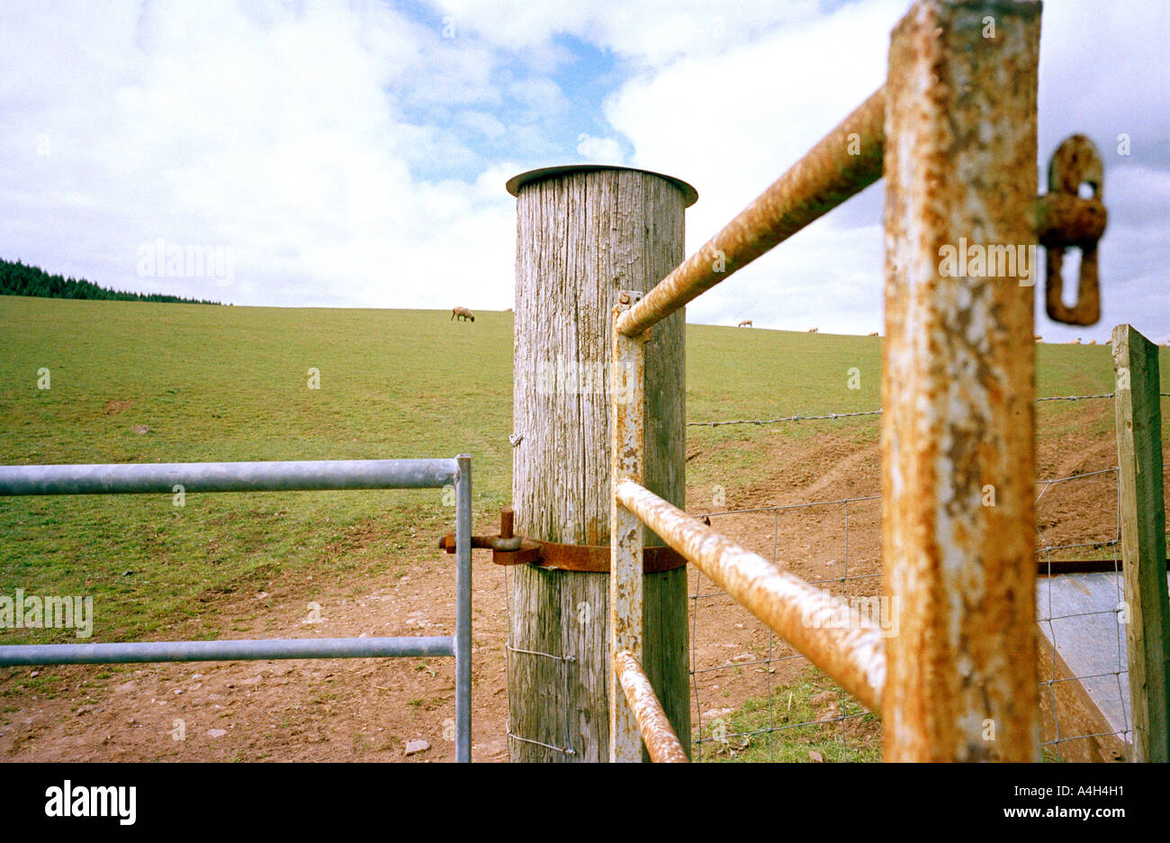 Gates in a field hi-res stock photography and images - Alamy