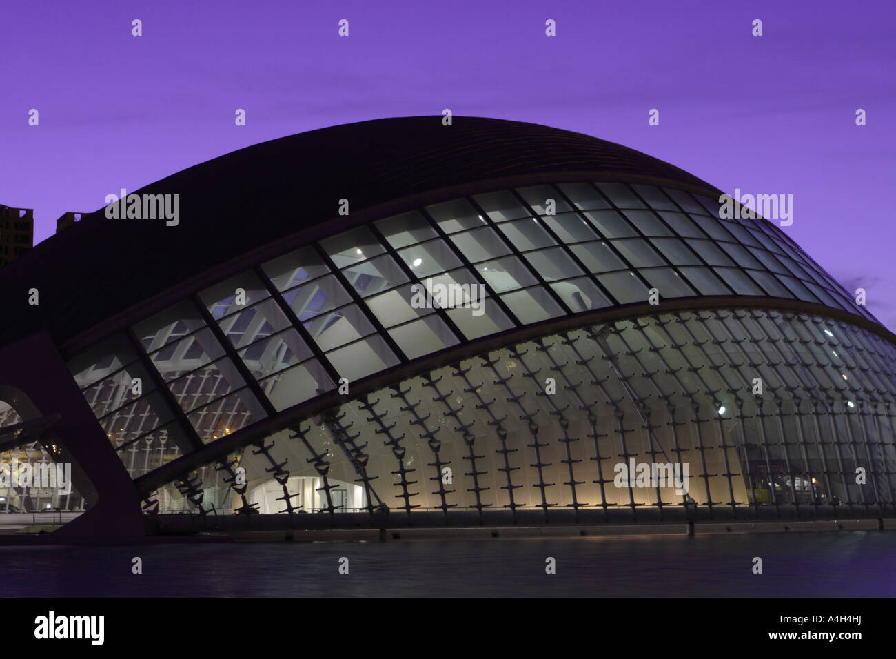 Valencia Spain the modern architecture of the Hemisferic IMAX complex ...