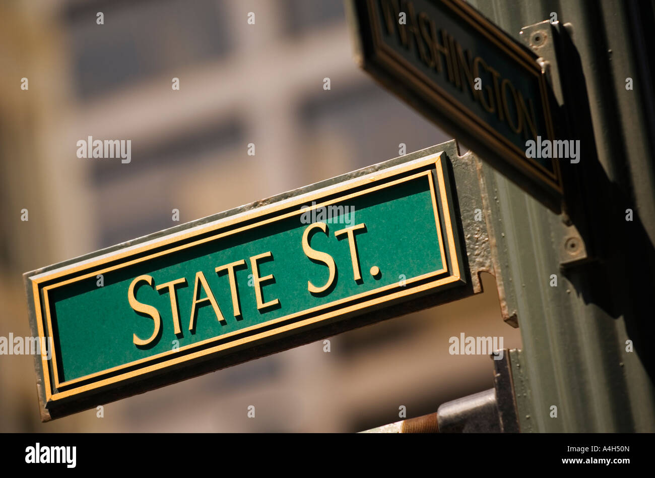 State Street Sign Chicago Illinois Stock Photo - Alamy