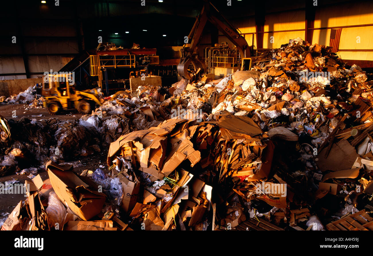 Trash & Garbage Transfer Station, New York, Usa Stock Photo - Alamy