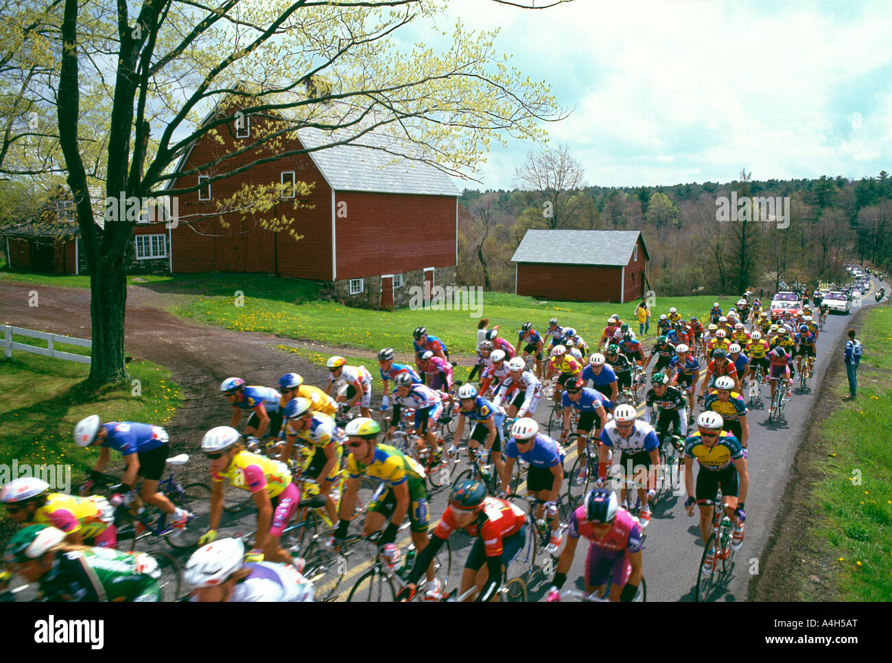 Tour Du Pont Bicycle Race, Pocono Mountains, Pennsylvania, Usa Stock ...