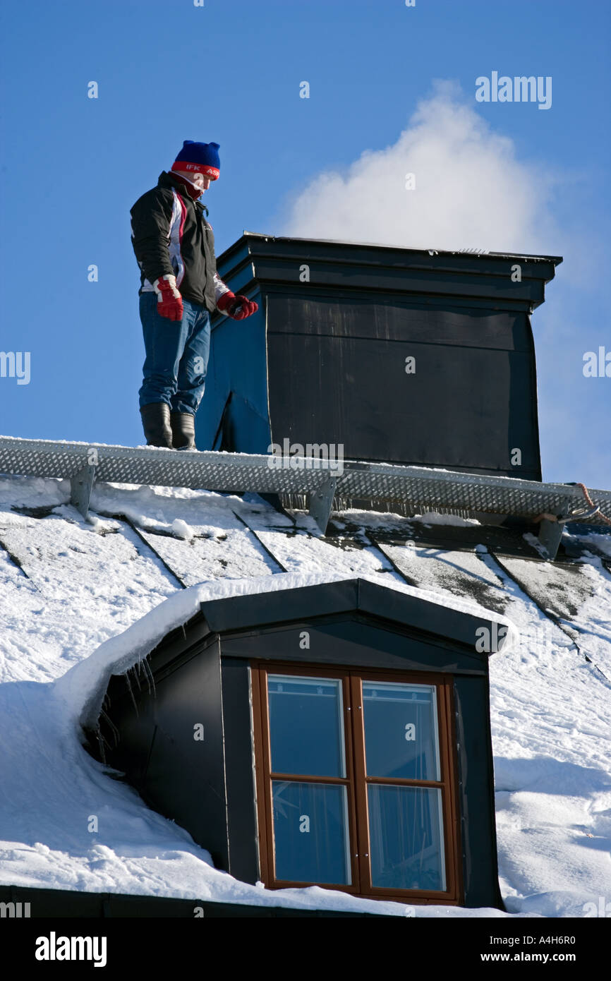 Up on the roof Stock Photo - Alamy