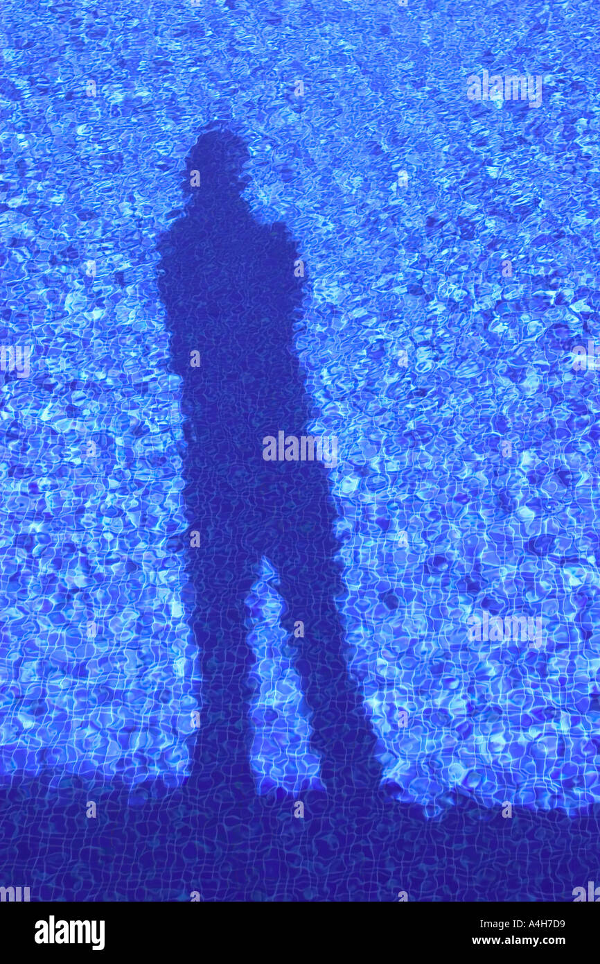 Shadow in swimming pool Stock Photo - Alamy