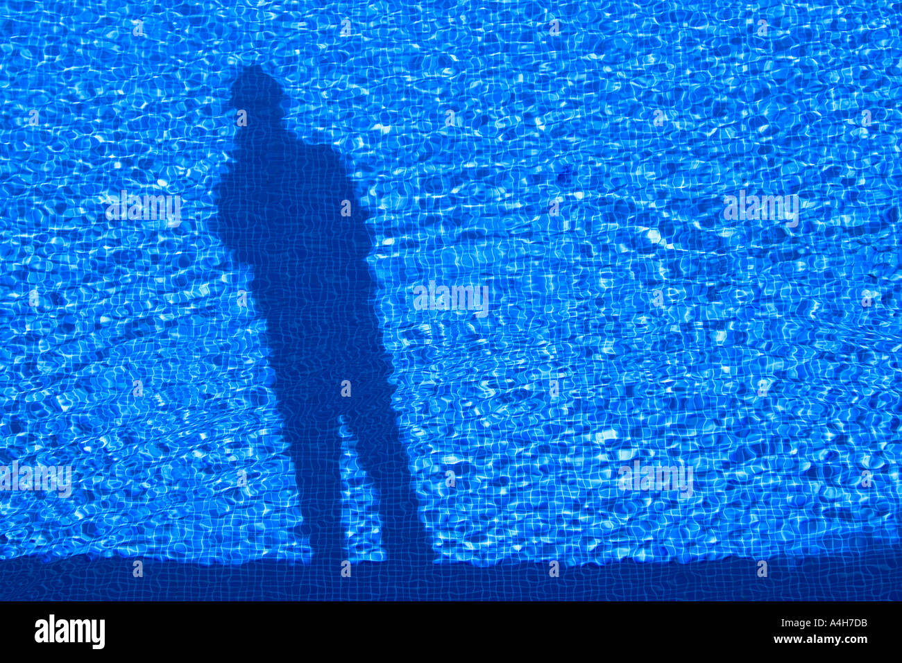 Shadow in swimming pool Stock Photo - Alamy