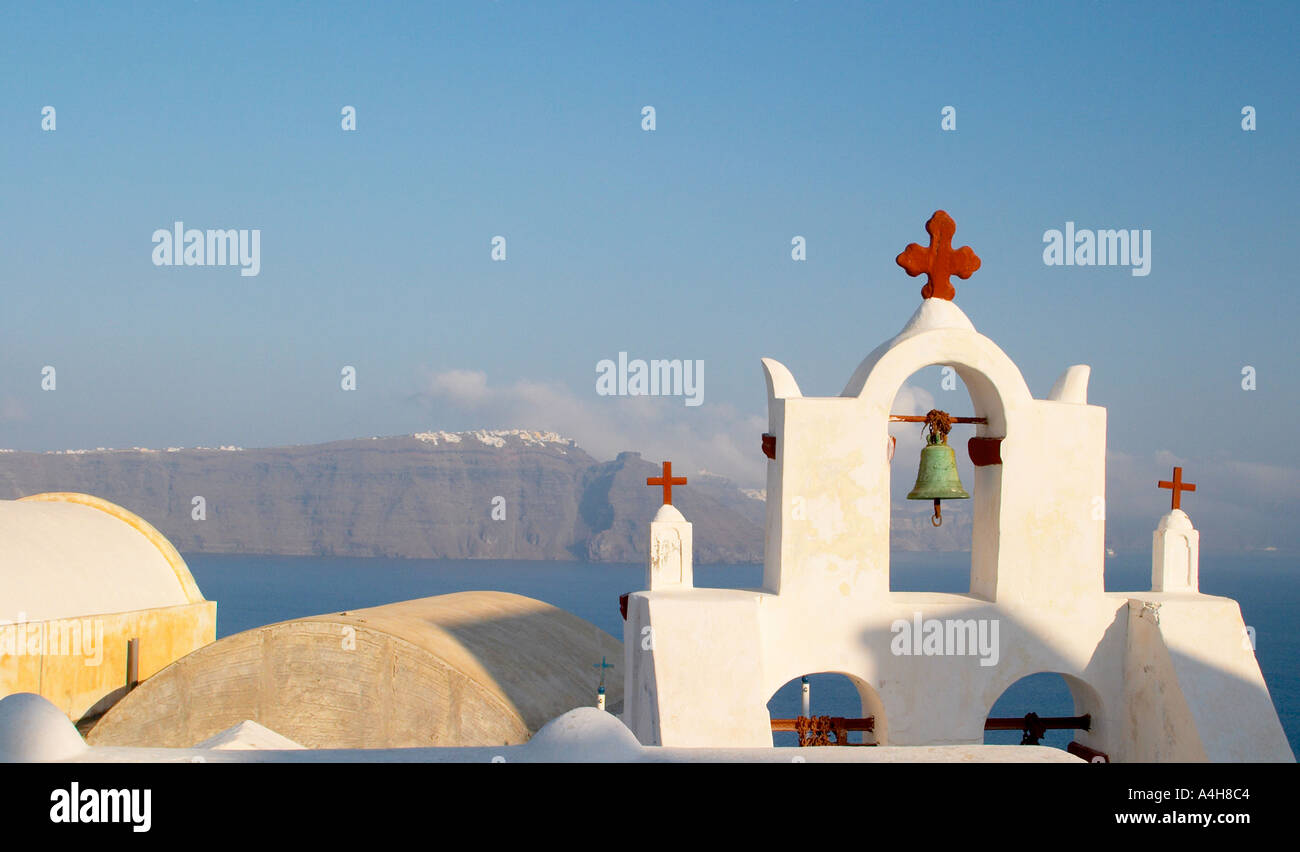 Church in Oia santorini Greece Stock Photo - Alamy