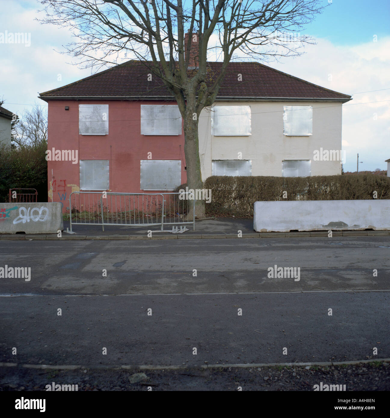 Condemned buildings, Bristol Stock Photo - Alamy