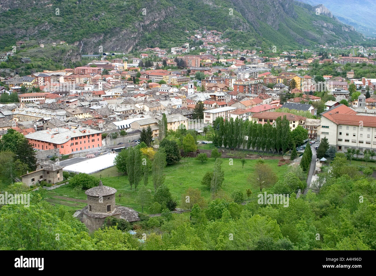 The town of Susa Piemonte Italy Stock Photo - Alamy