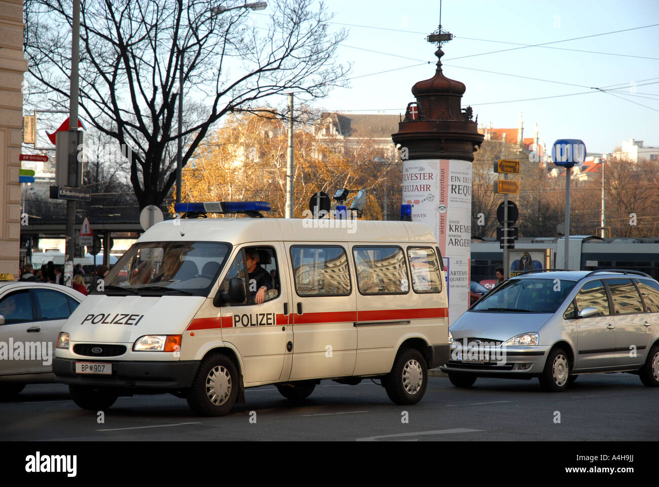 Police van Vienna Austria Stock Photo - Alamy