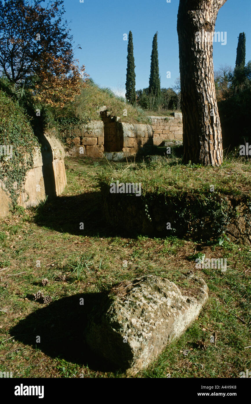 Cerveteri Lazio Italy The Etruscan archaeological site of the ...