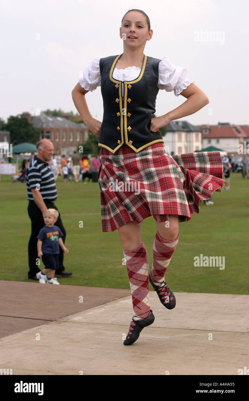 Scottish Highland Dancer Stock Photo - Alamy
