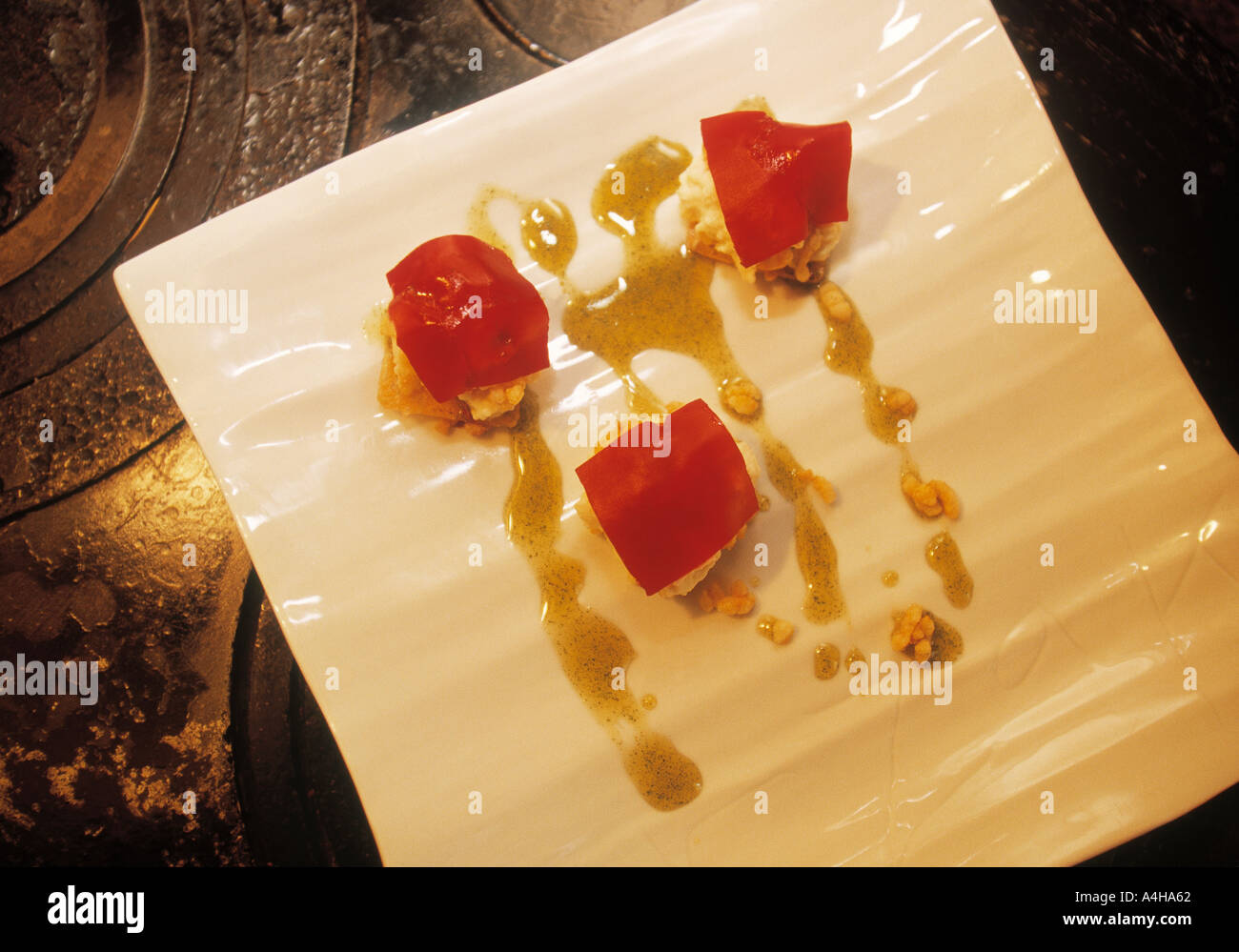 Spain San sebastian the famed food of Chef Juan Maria Arzak Stock Photo ...