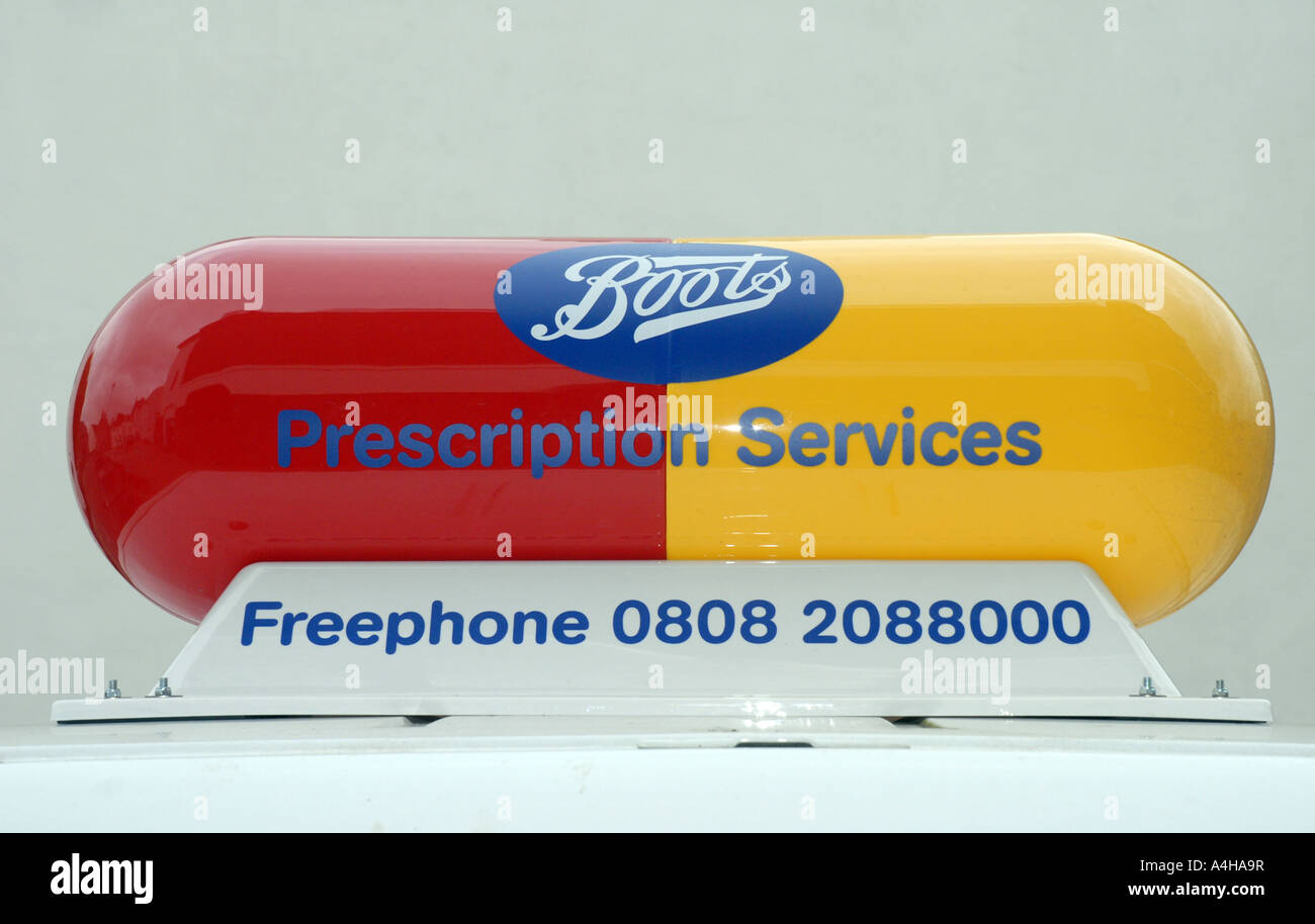 Boots Chemist sign Stock Photo - Alamy