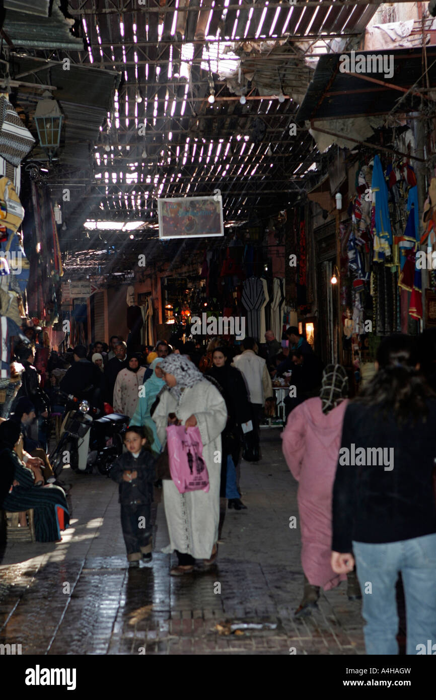 Marrakech Morocco souk passageway, Marrakech, Morocco Stock Photo - Alamy