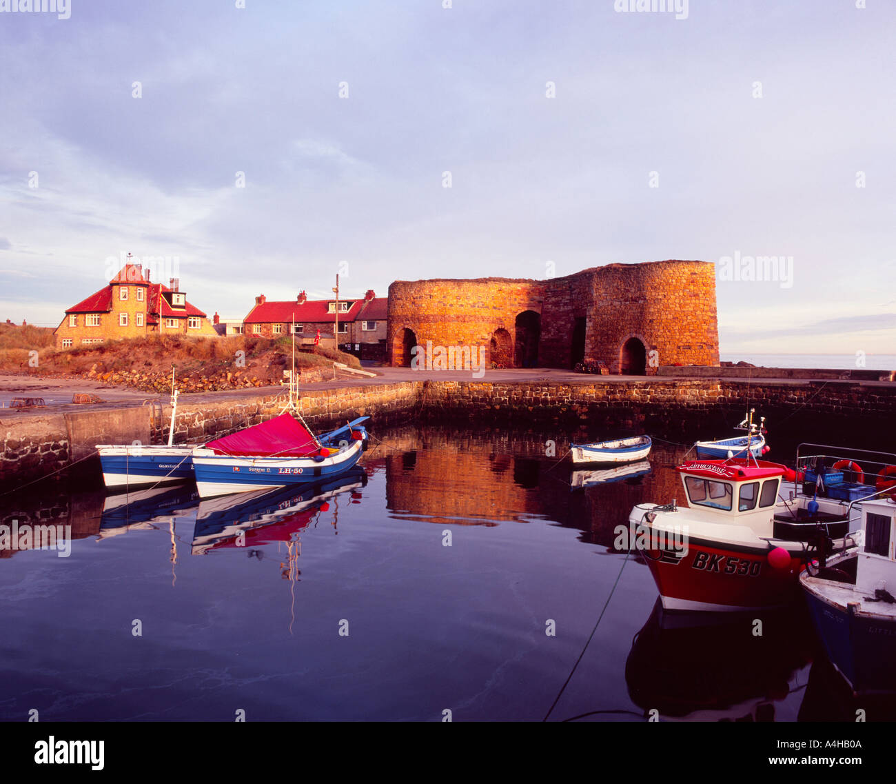 Beadnell Harbour, Northumberland Stock Photo - Alamy