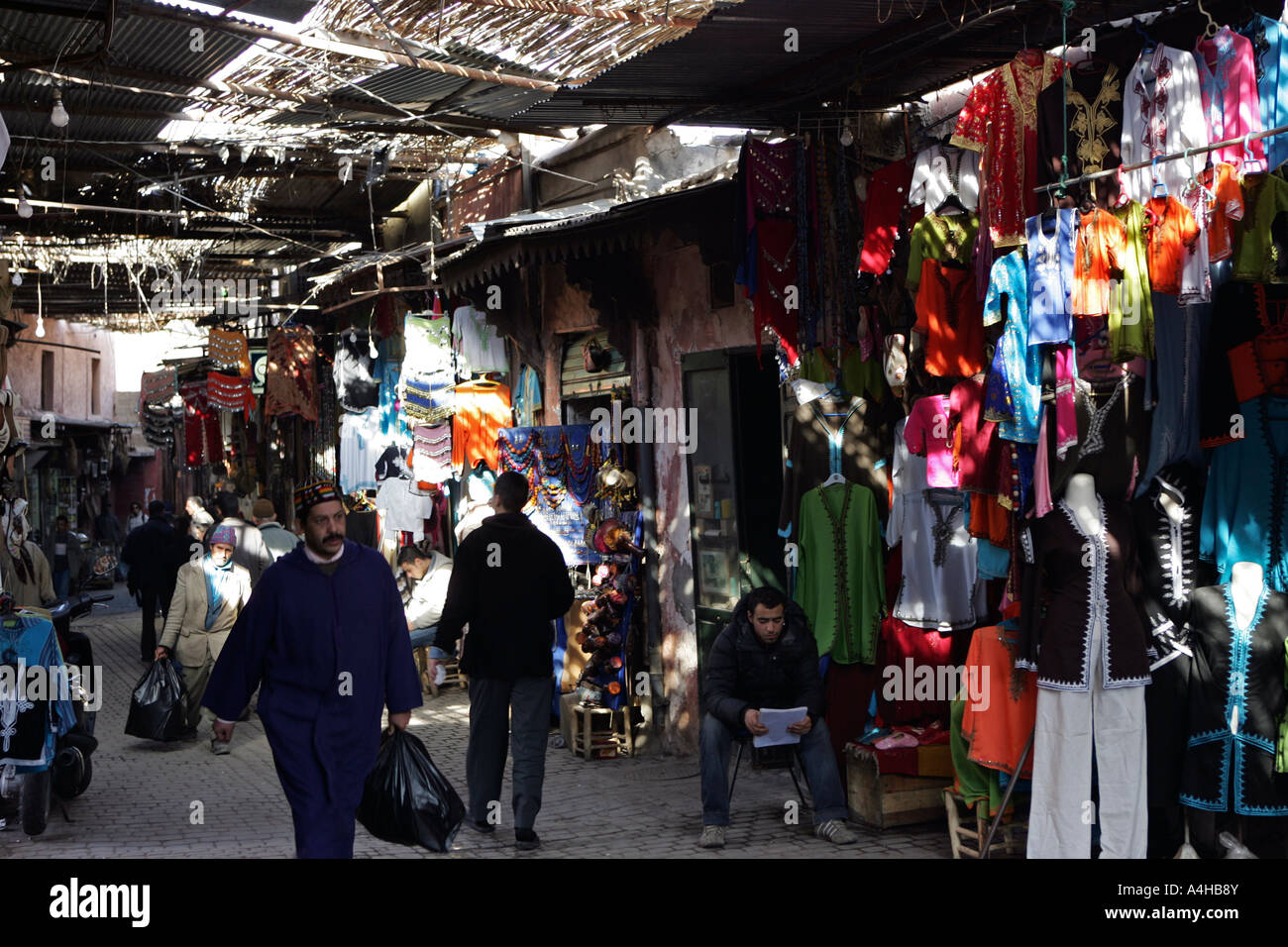 Marrakech Morocco souk Stock Photo - Alamy