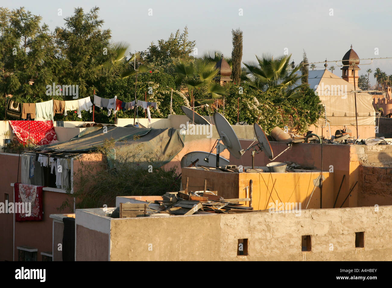 Rooftops, Marrakech Morocco Stock Photo - Alamy