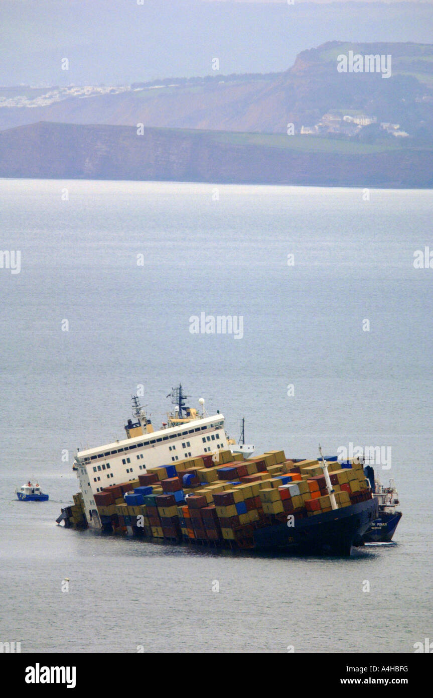 Capsized container ship hi-res stock photography and images - Alamy