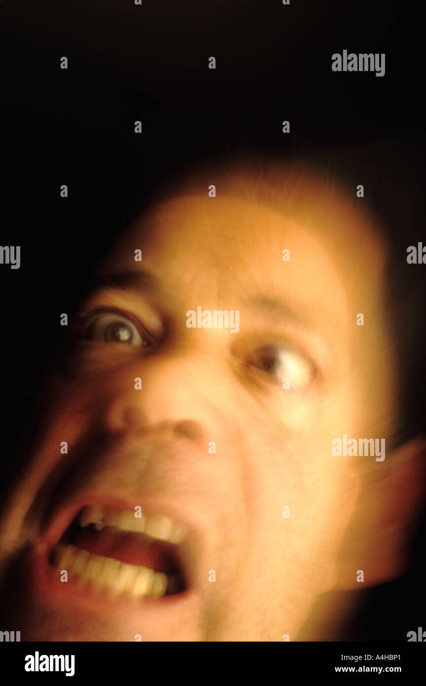 Man crazed expression hi-res stock photography and images - Alamy