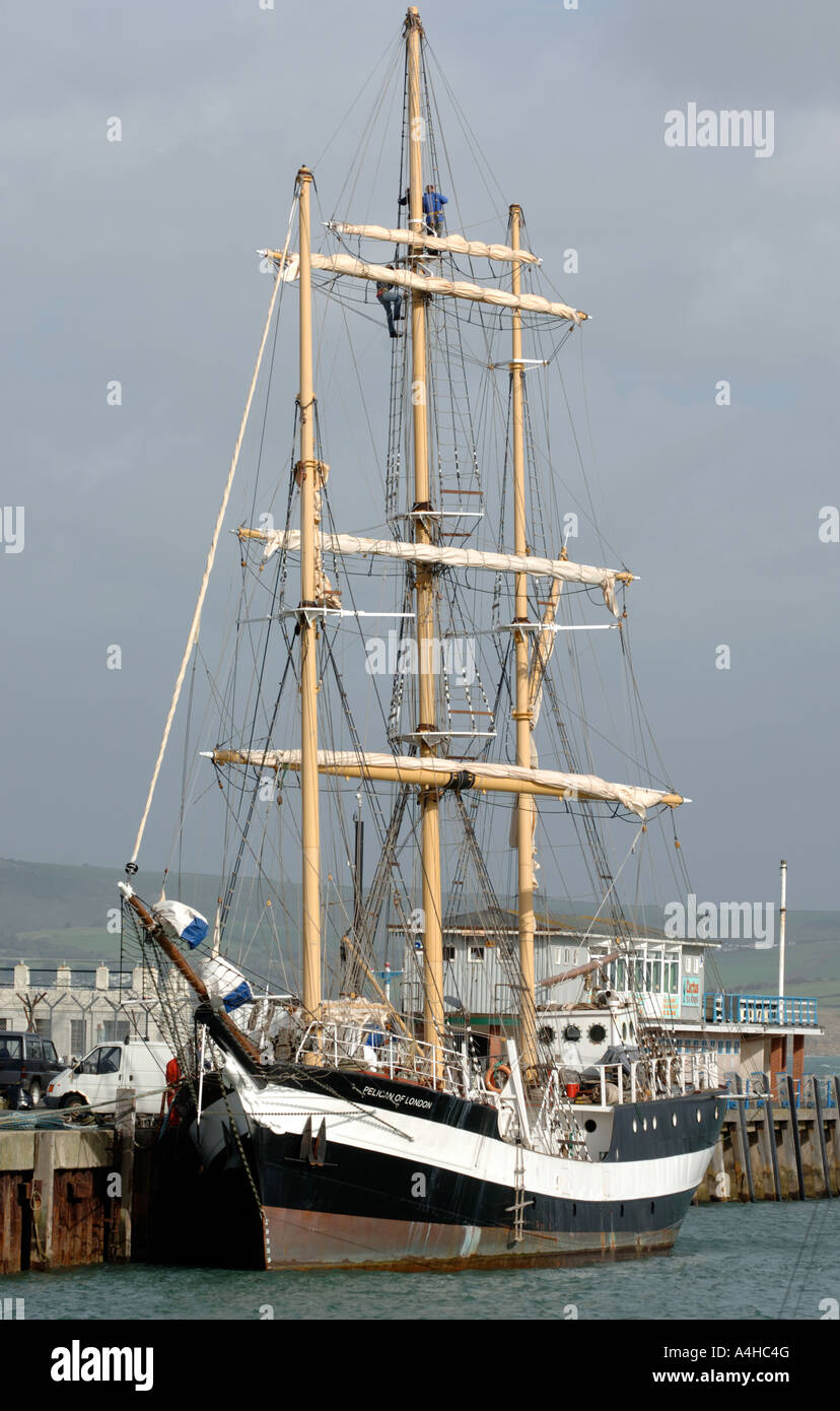 Pelican of London Tall Ship Stock Photo - Alamy