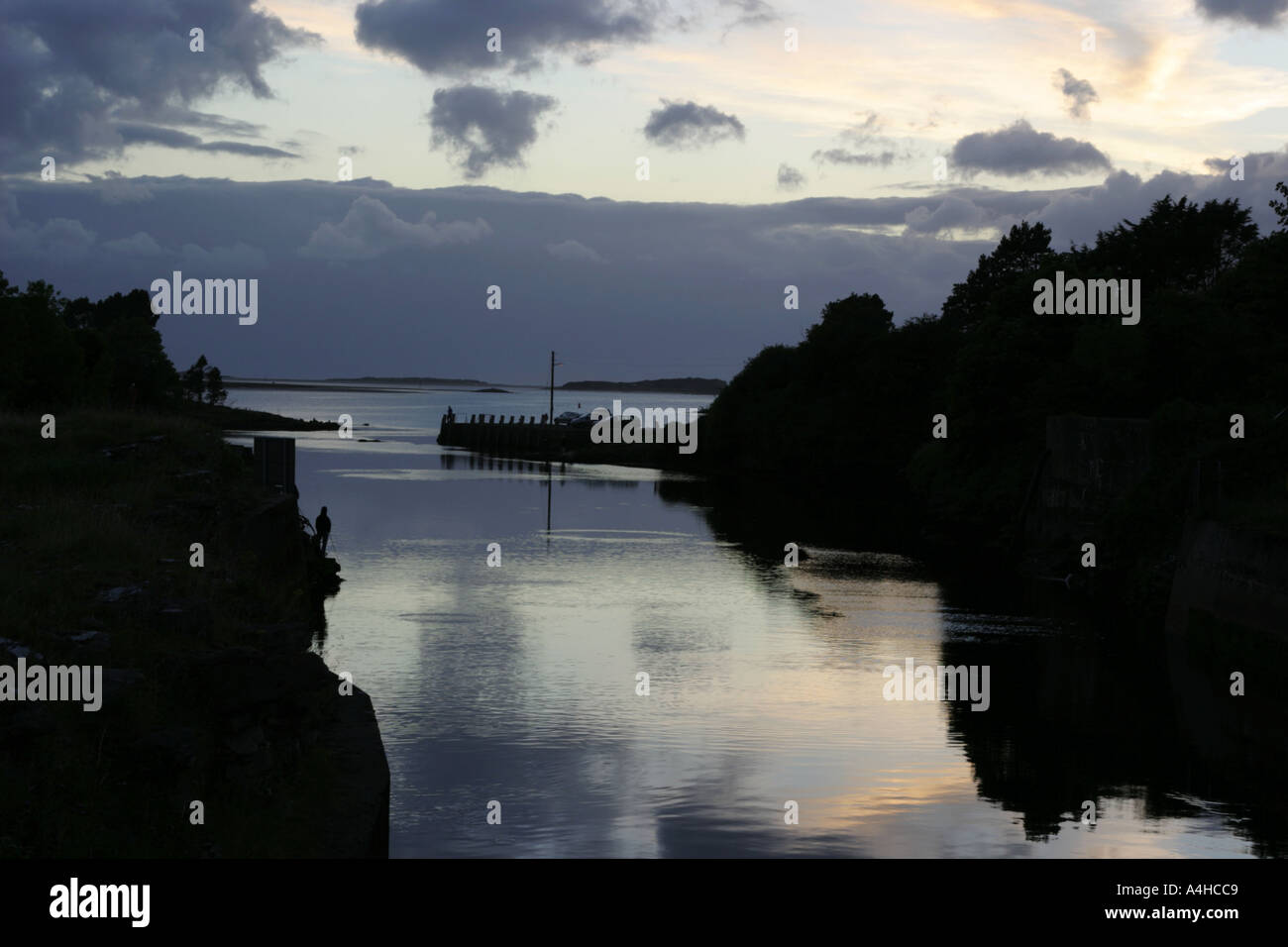 Irish bay Sunset Stock Photo - Alamy