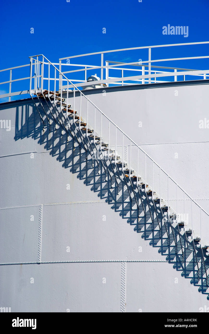 Gasometer gas tank container storage, Britain UK Stock Photo - Alamy