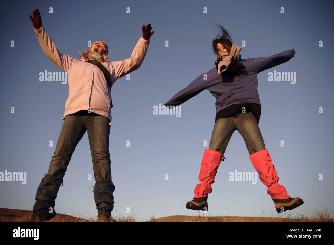 Star jump girls hi-res stock photography and images - Alamy