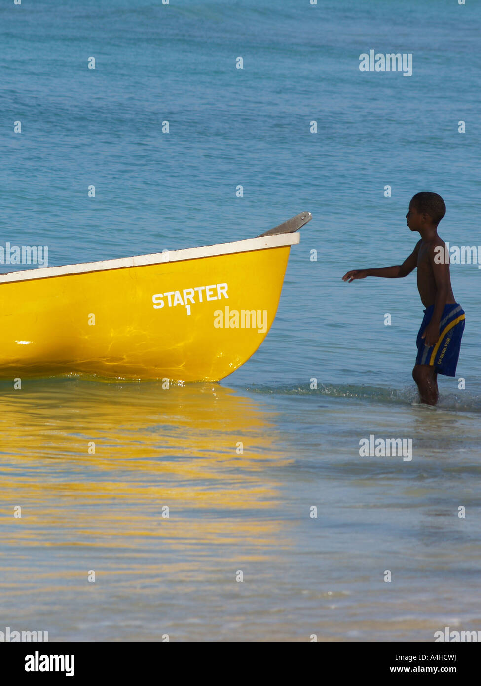 Boat boy caribbean hi-res stock photography and images - Alamy