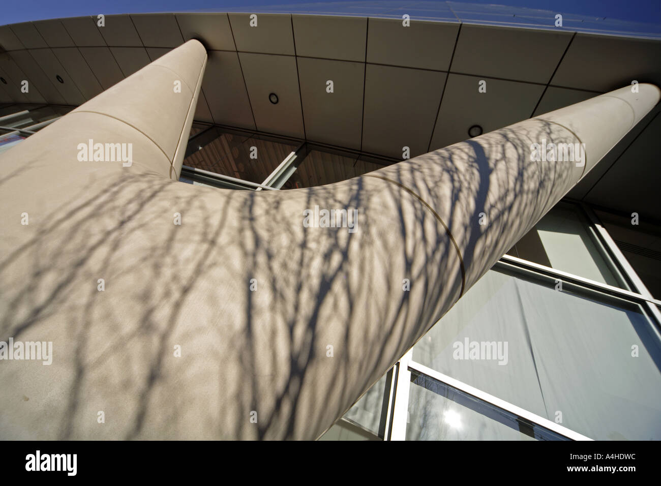 Wide angle shot of facade at number 1 Spinningfields Deansgate ...