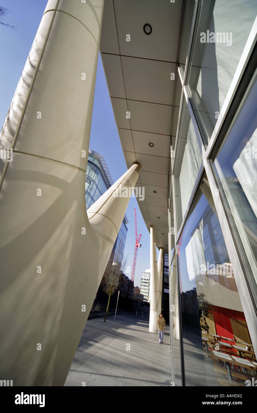 Wide angle shot of facade at number 1 Spinningfields Deansgate ...