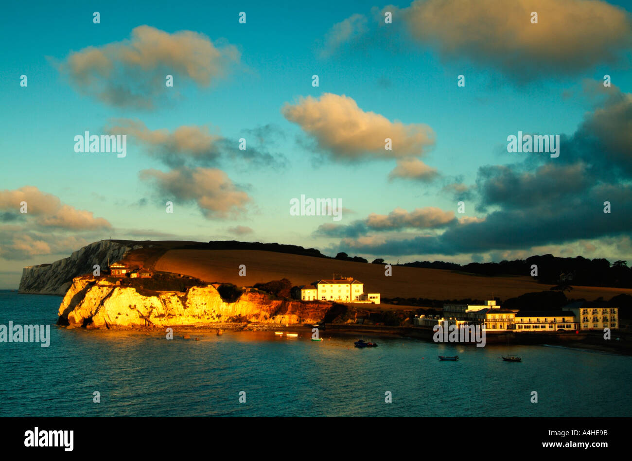 Freshwater Bay at sunrise Stock Photo - Alamy