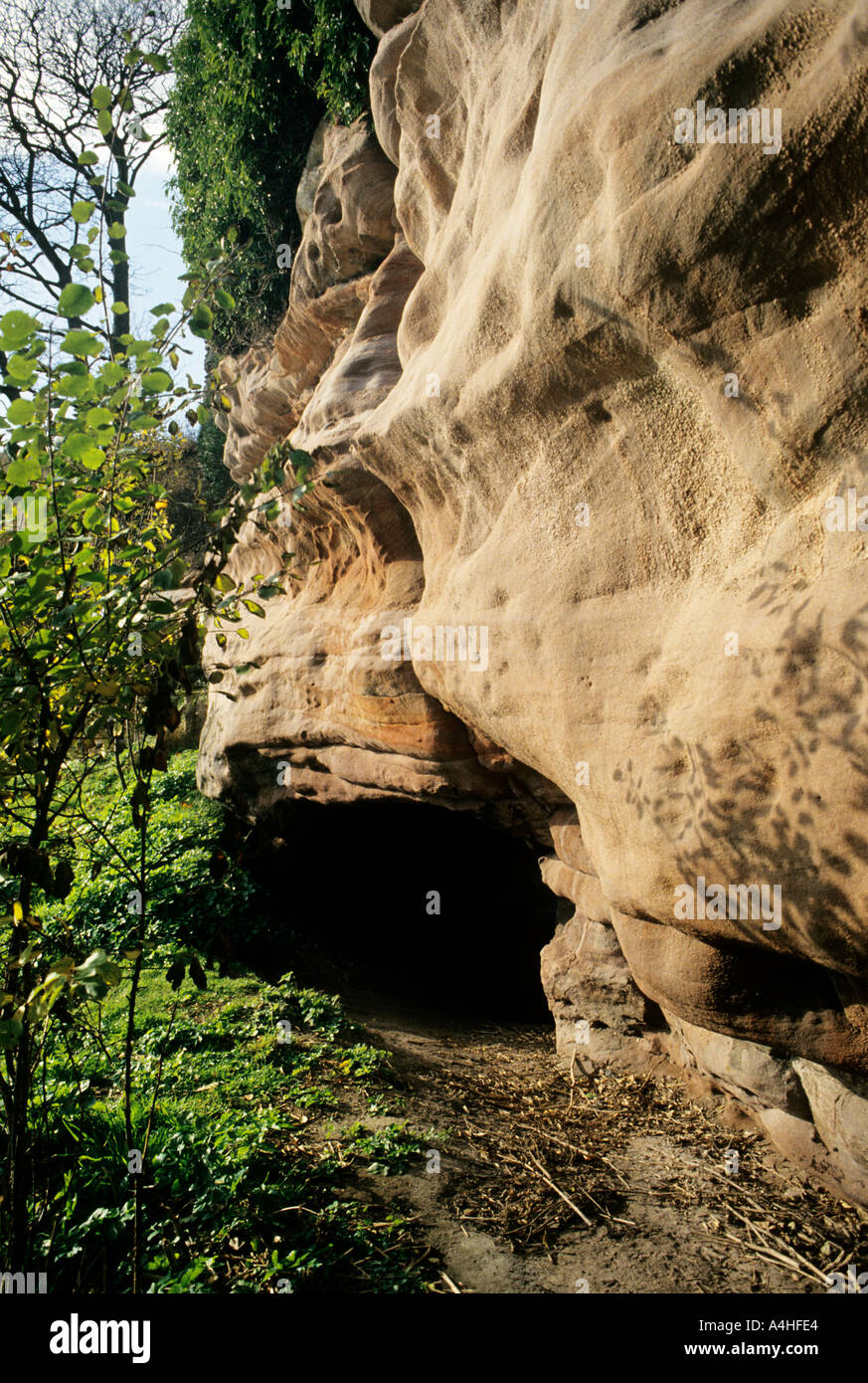 The entrance to Well Cave Wemyss Caves Fife Scotland UK Stock Photo - Alamy