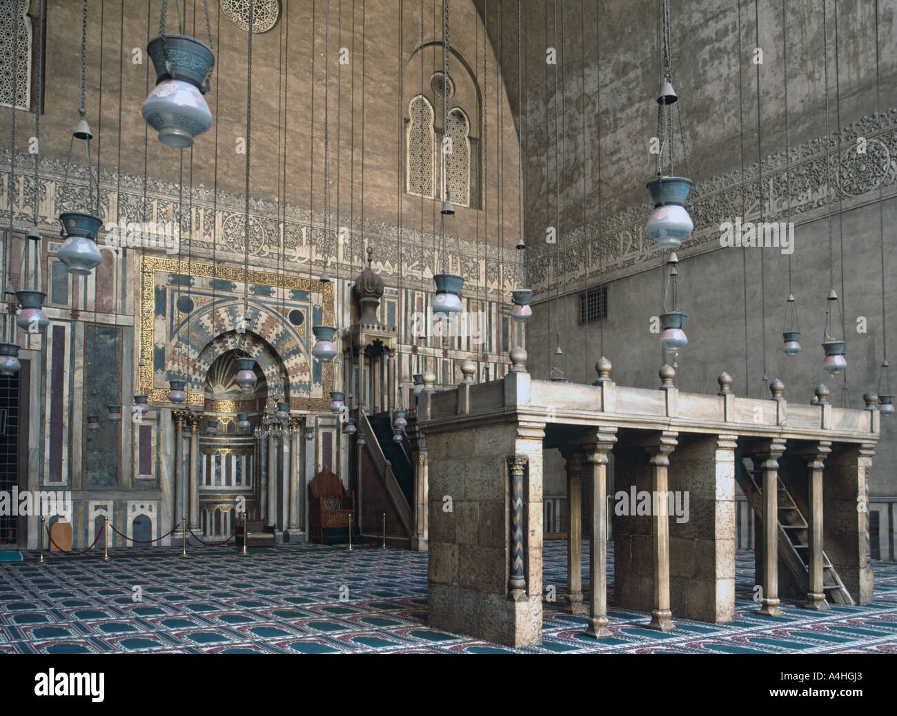 Sultan mosque 14th century cairo hi-res stock photography and images ...