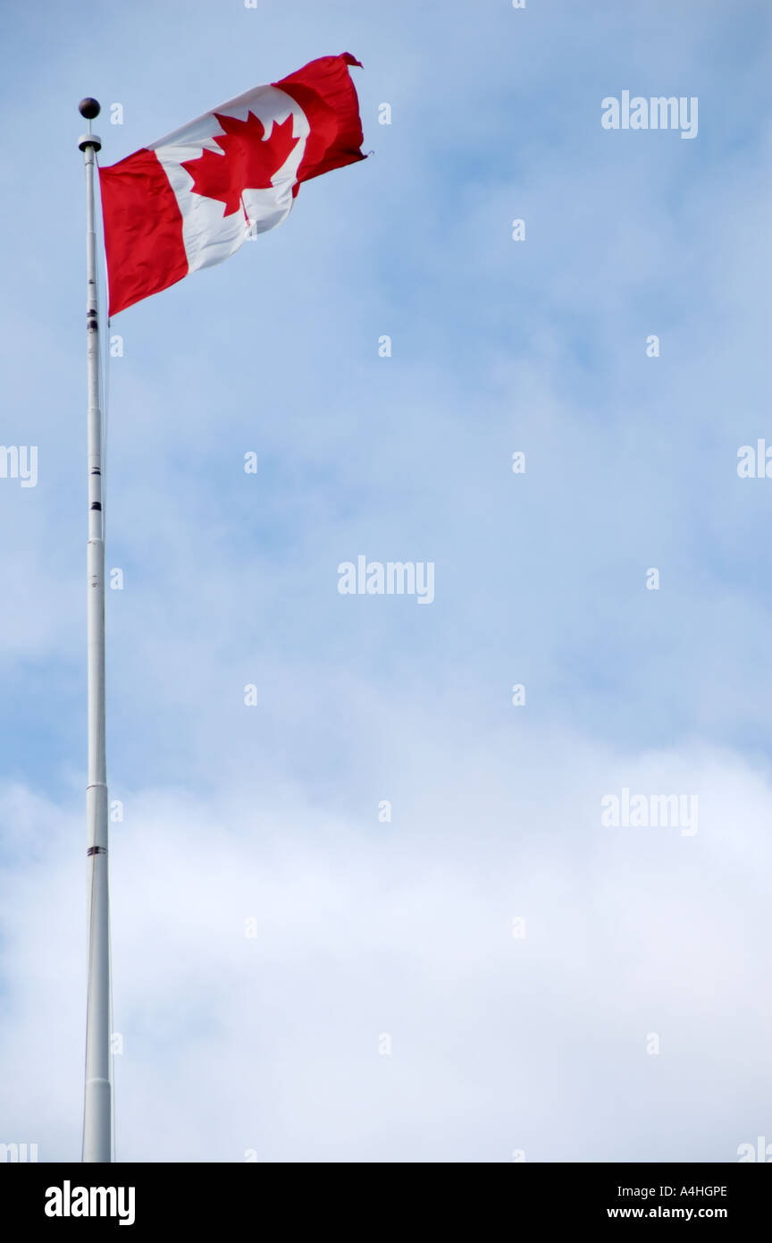 Flapping canadian flag hi-res stock photography and images - Alamy