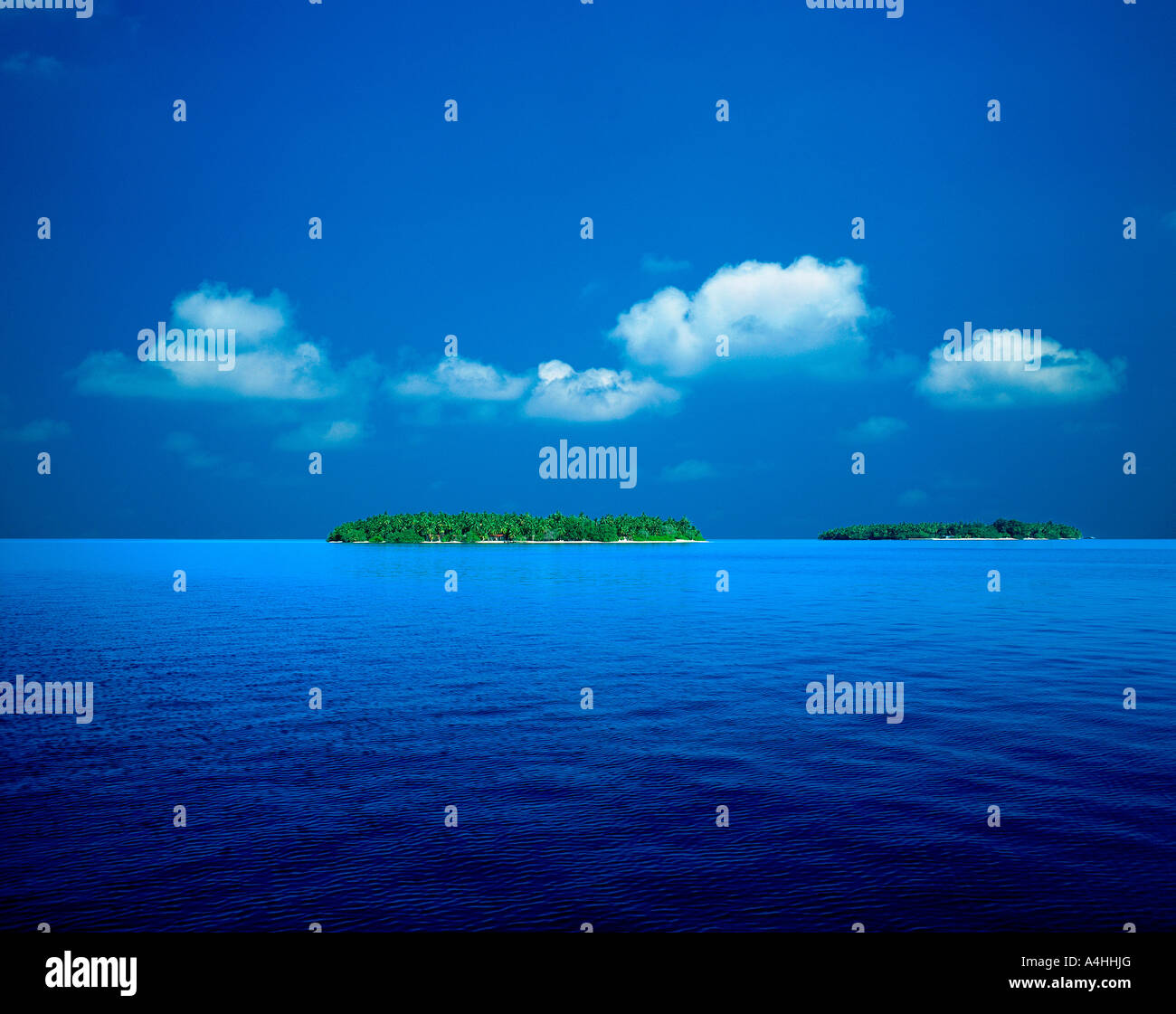 The ocean with islands in the distance Stock Photo - Alamy