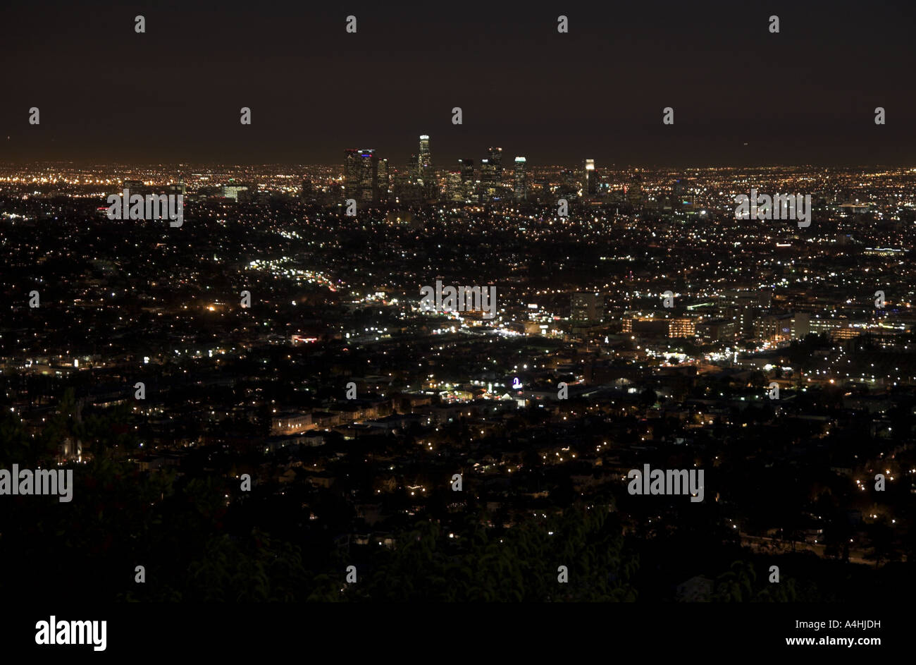 Los Angeles City at night, California, USA Stock Photo - Alamy