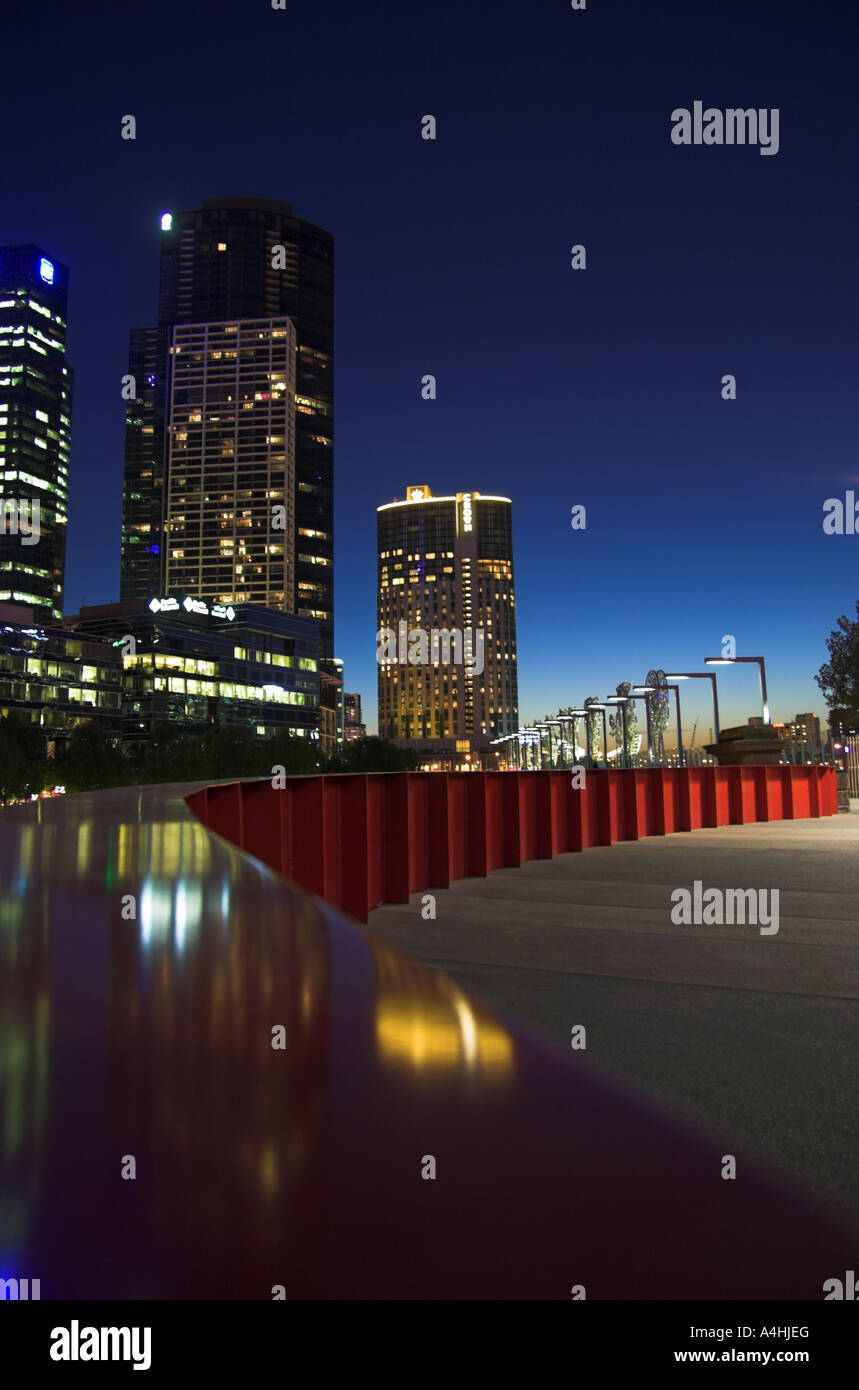 Yarra River pedestrian bridge, Melbourne, Australia Stock Photo - Alamy