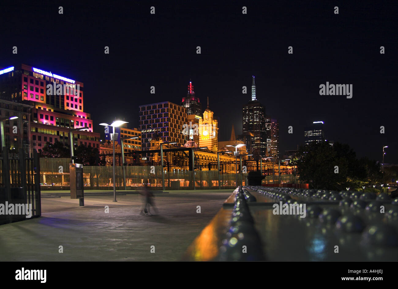 Yarra River pedestrian bridge, Melbourne, Australia Stock Photo - Alamy