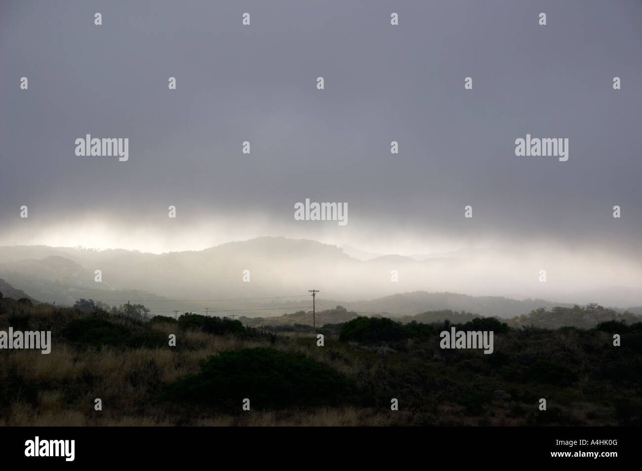Anza Valley At Sunrise Stock Photo - Alamy